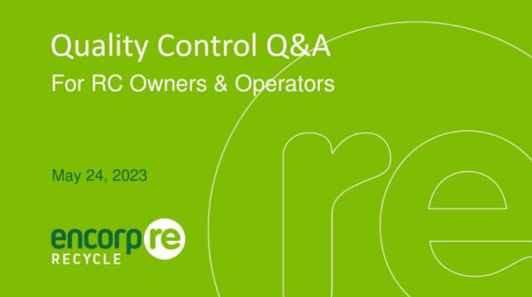 Quality Control Webinar Presentation Materials and Follow-Ups – Encorp ...