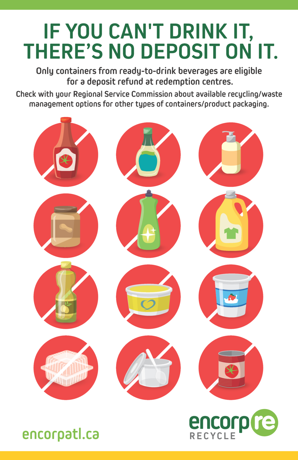 Accepted Beverage Containers – Encorp Atlantic / Atlantique