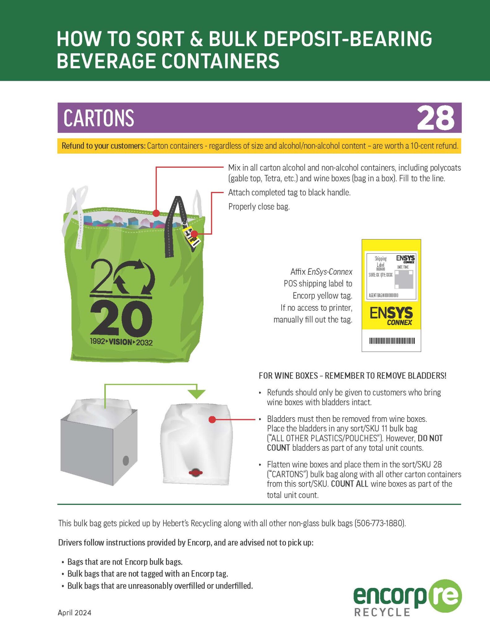 Cartons – Encorp Atlantic / Atlantique